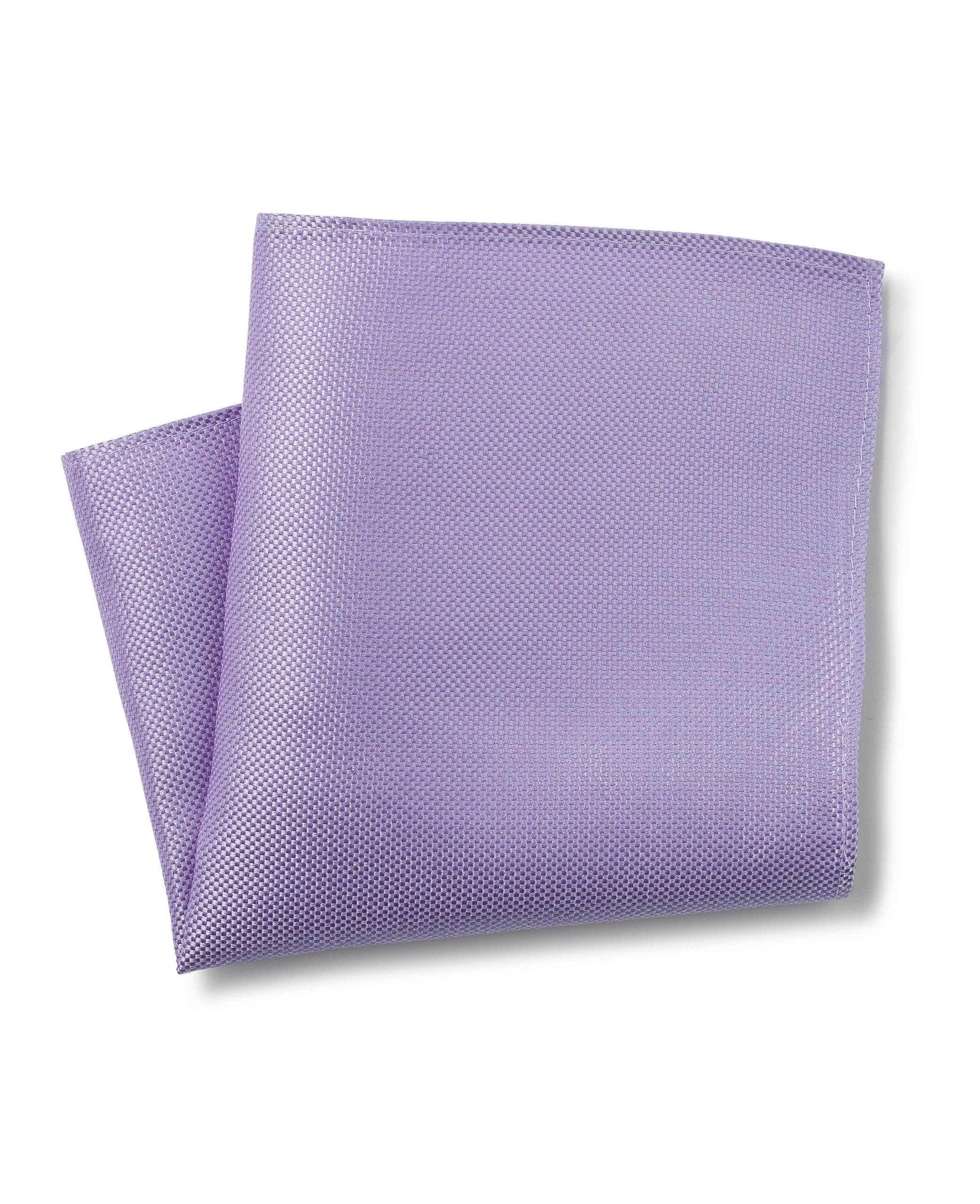 LILAC BIRDSEYE TEXTURED SILK POCKET SQUARE – Savile Row Clothing London
